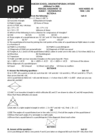 9 Cbse - 7.triangles (Worksheet) | PDF | Elementary Geometry | Euclidean Geometry