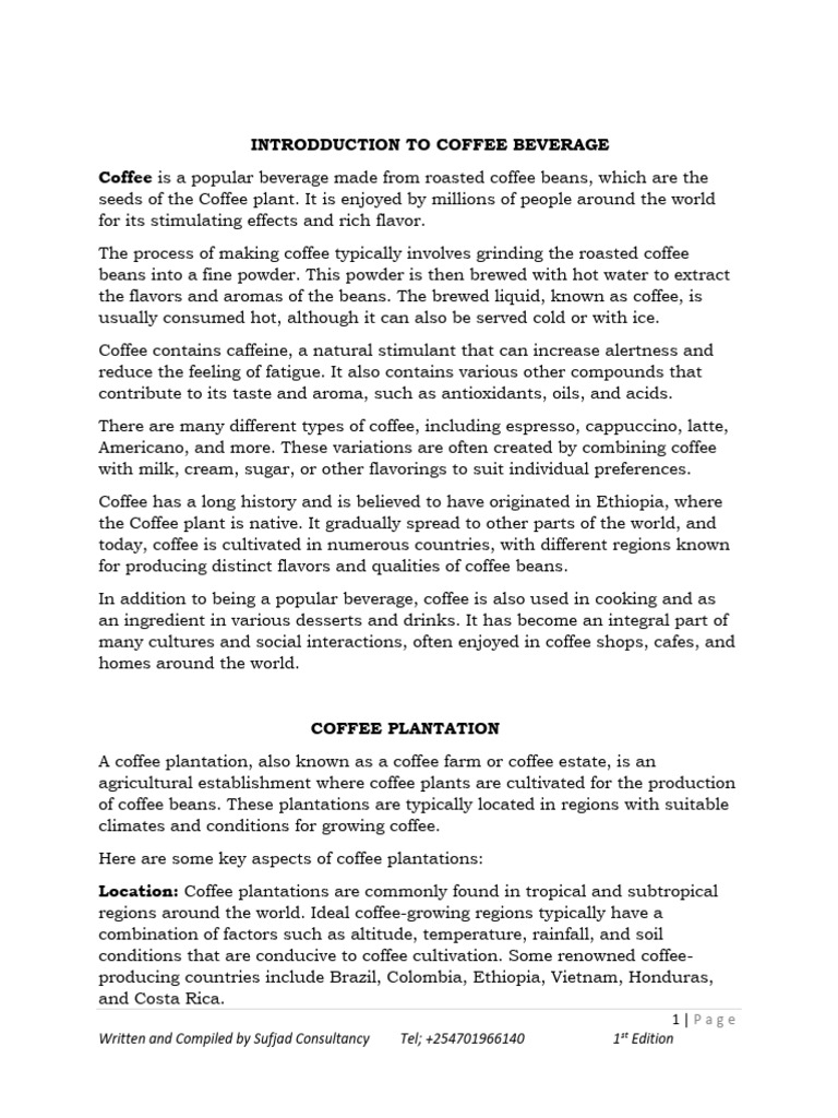 Barista Notes | PDF | Coffee | Drink