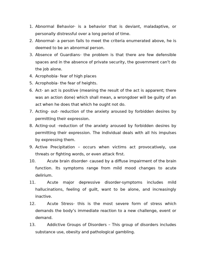 1k Human Behavior Term | PDF | Crimes | Crime & Violence