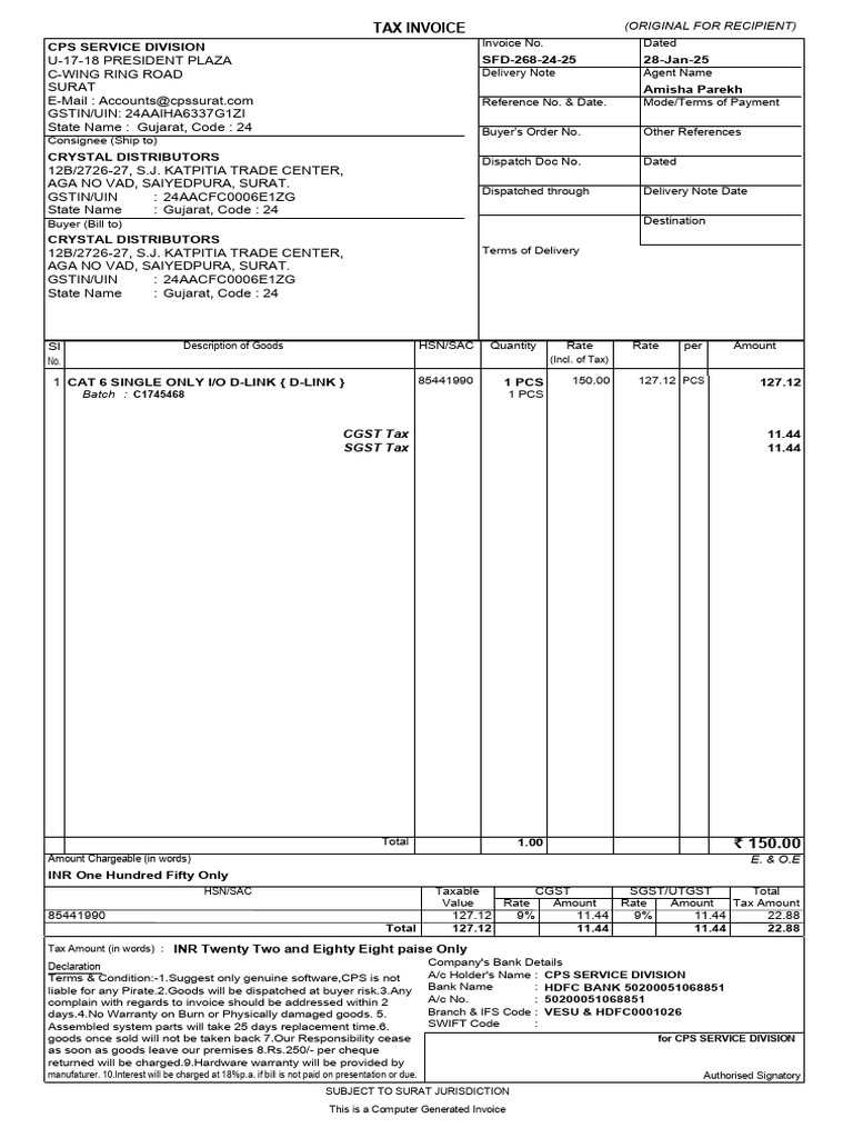 SFD-268 | PDF | Invoice | Government Finances
