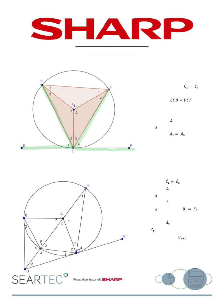 Worksheet 7 Euclidean Geometry Grade 11 Mathematics | PDF | Circle | Angle