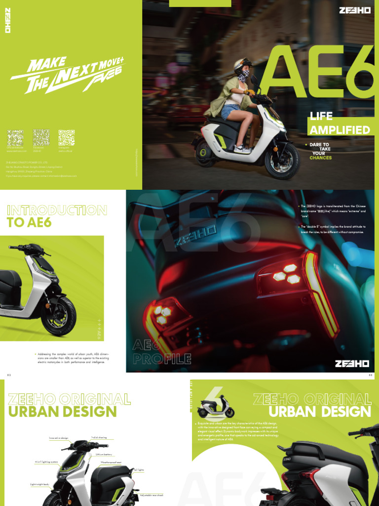 ZEEHO - AE6 Product Brochure | PDF | Automotive Industry | Vehicles