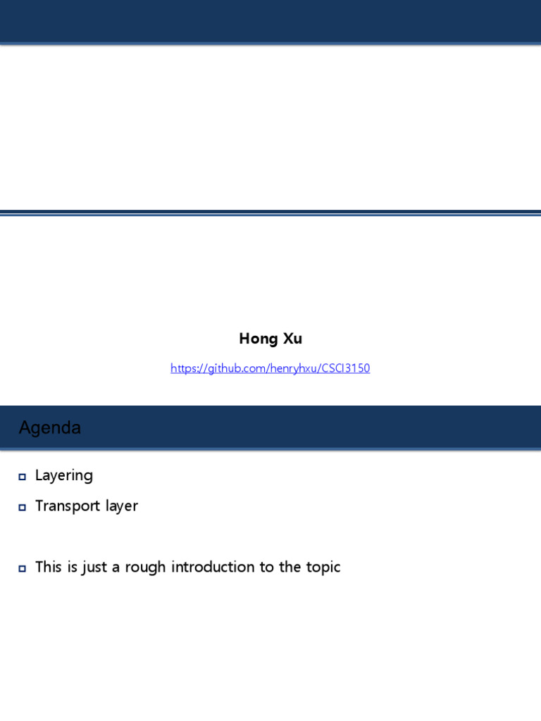 lec17_net | PDF | Transmission Control Protocol | Port (Computer ...