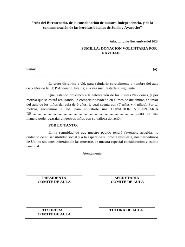 Oficio Navidad | PDF