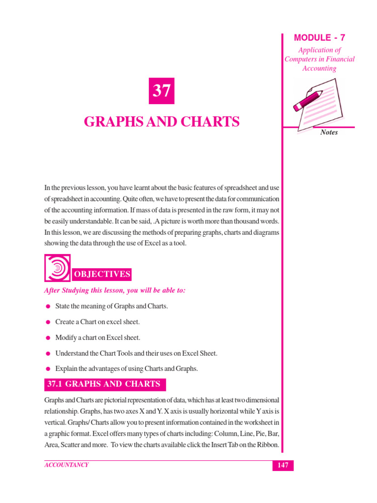 Excel Graphs and Charts for Accounting | PDF | Chart | Microsoft Excel