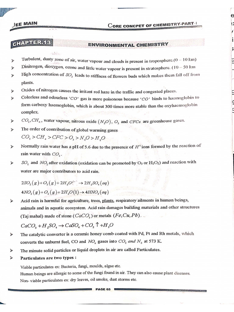 Environmental Chemistry, Core Concepts | PDF