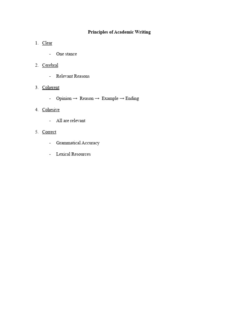 Principles of Effective Academic Writing | PDF
