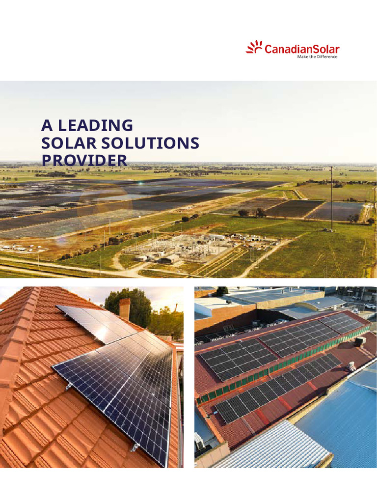 Canadian Solar Company Brochure 2024 v3 Email | PDF | Solar Power ...