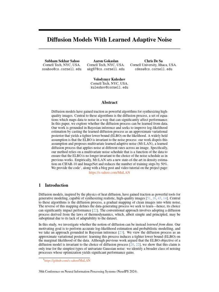 13843 Diffusion Models With Le | PDF | Applied Mathematics | Statistical Theory