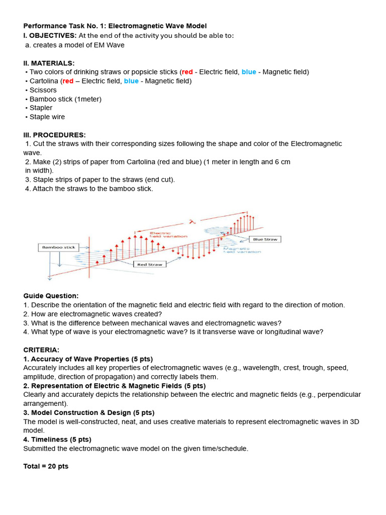 Performance Task No.1 | PDF