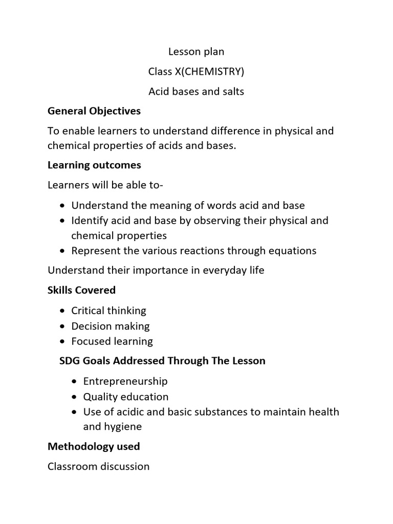 10 Ch-2- | PDF | Learning | Lesson Plan