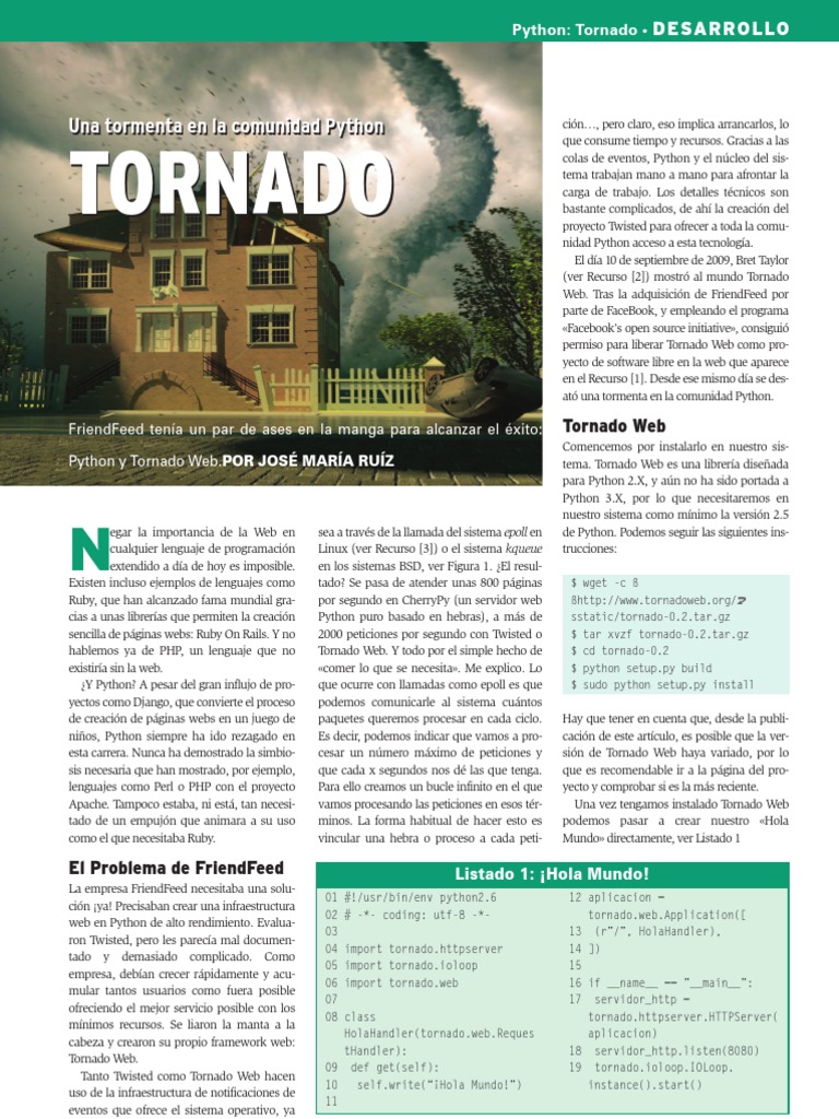 Tornado WEB | PDF | Página web | Red mundial