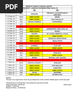 June Exam Invigilation - Timetable - G.E.T 2025 | PDF