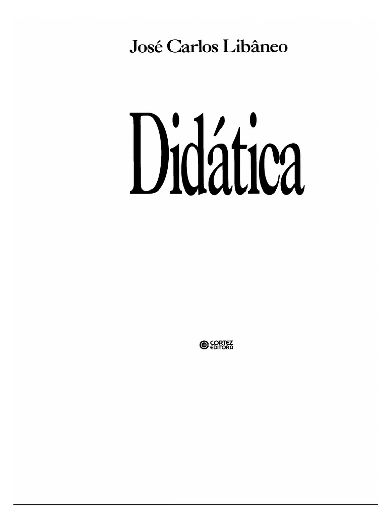 LIVRO - Didática Libaneo | PDF