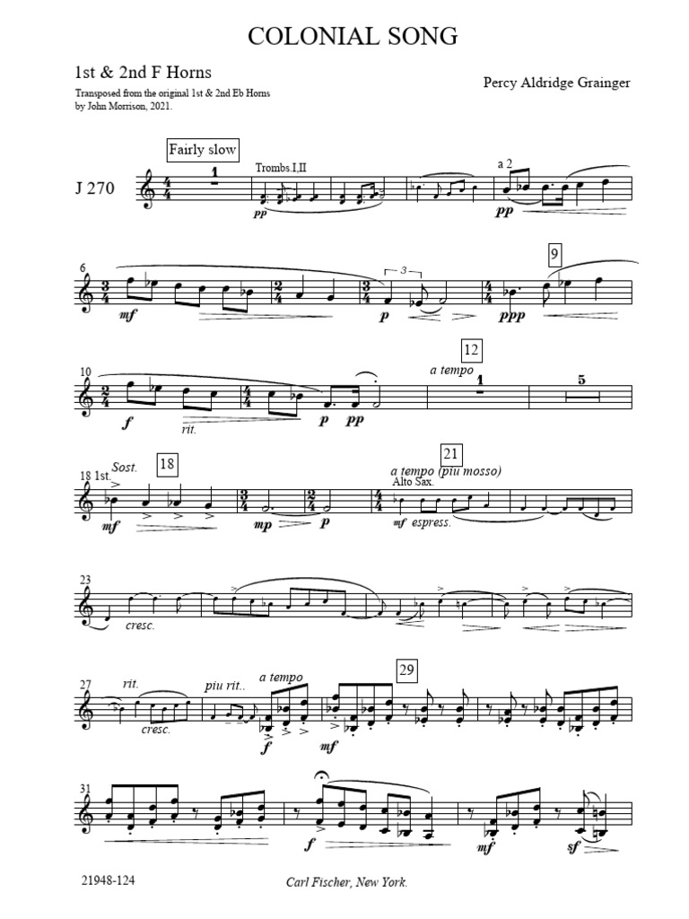 15 Trompa 1-2 | PDF | Tempo | Musical Forms