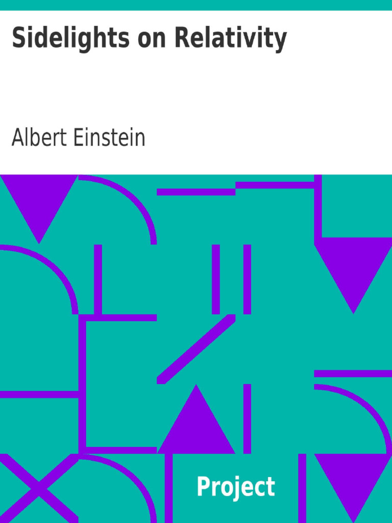 Sidelights On Relativity | PDF | Luminiferous Aether | Axiom