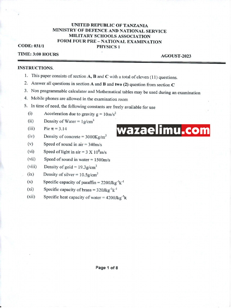 Physics 1 | PDF
