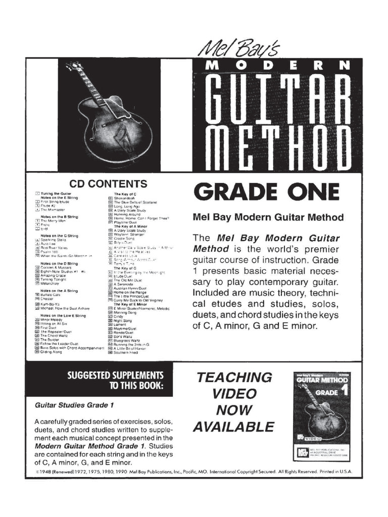 Modern Guitar Method Grade 1 Mel Bay | PDF