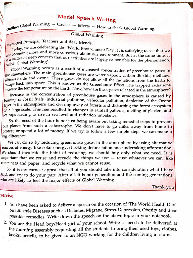 Sample Speech Writing_20200923155757 | PDF