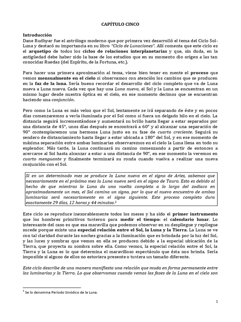 Ciclo Sol-Luna Progresado | PDF | Luna | Dom
