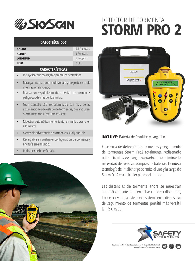 Storm Pro 2 Detector Tormenta | PDF | Electrónica | Electricidad
