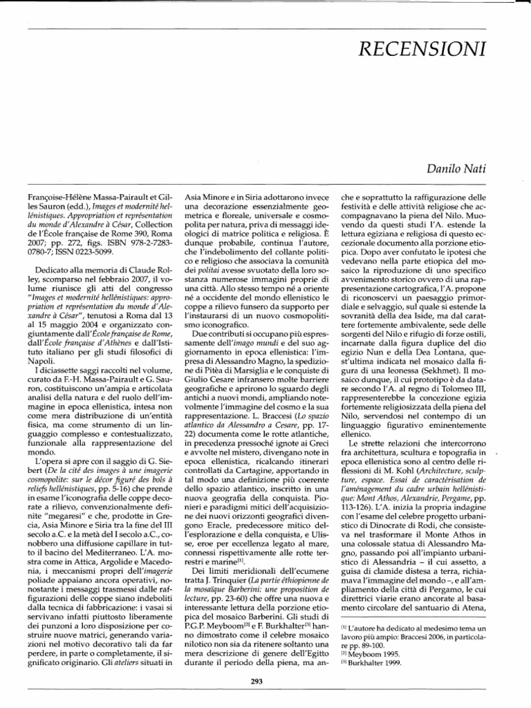 D. Nati, Rec. A Images Et Modernité | PDF