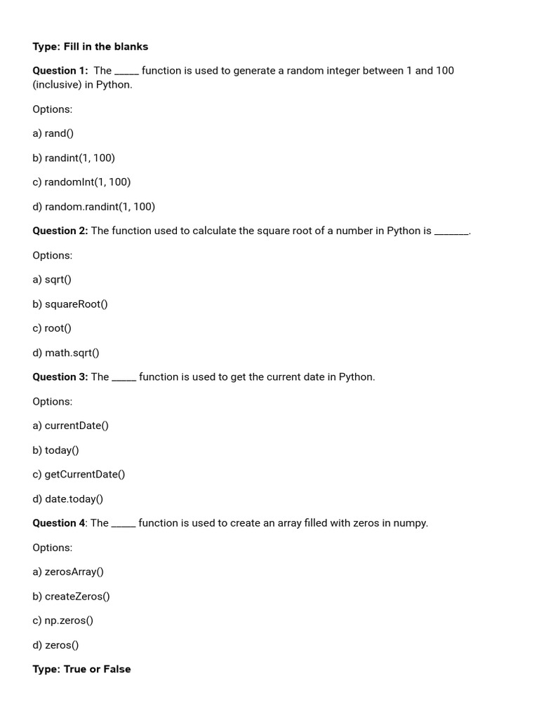 MCQ-2 | PDF | Python (Programming Language) | Computer Science