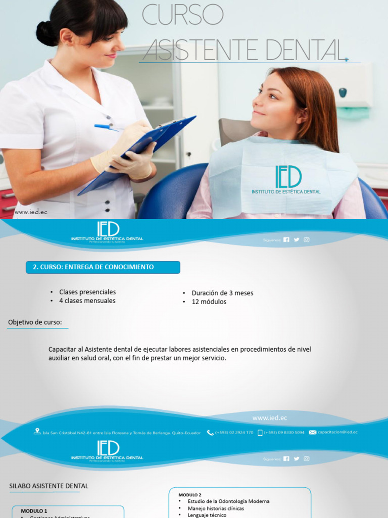 Curso Asistente Dental: Capacitación Integral | PDF | Odontología ...