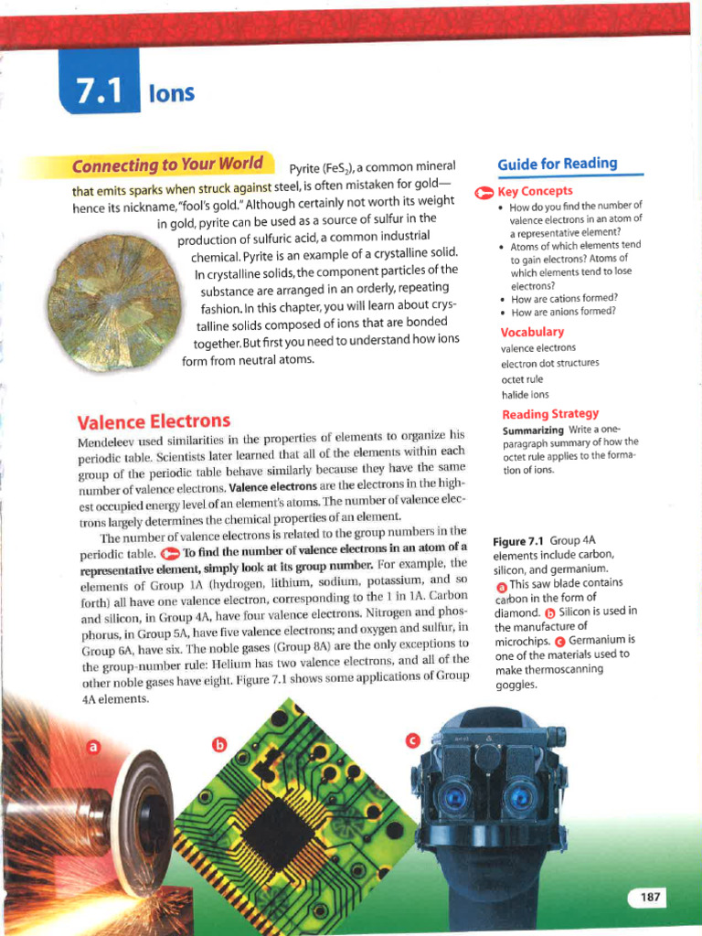 READING Chapter 7 Ionic Bonding | PDF