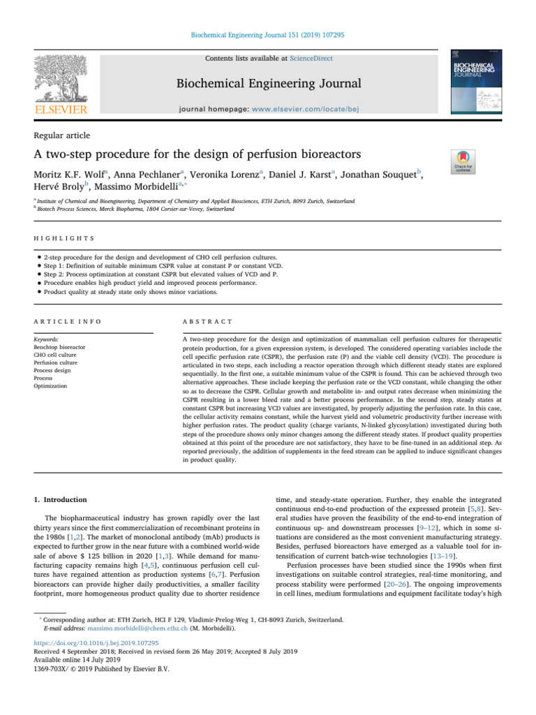 Biochemical Engineering Journal | PDF | Chromatography | Steady State