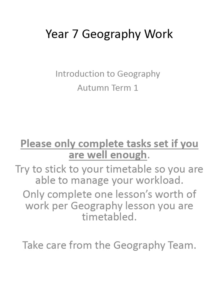 year-7-geography-work-aut-t1-introduction-to-geography | PDF