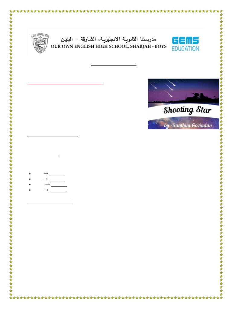 Shooting Star Notes 250203 194733 | PDF | Poetry