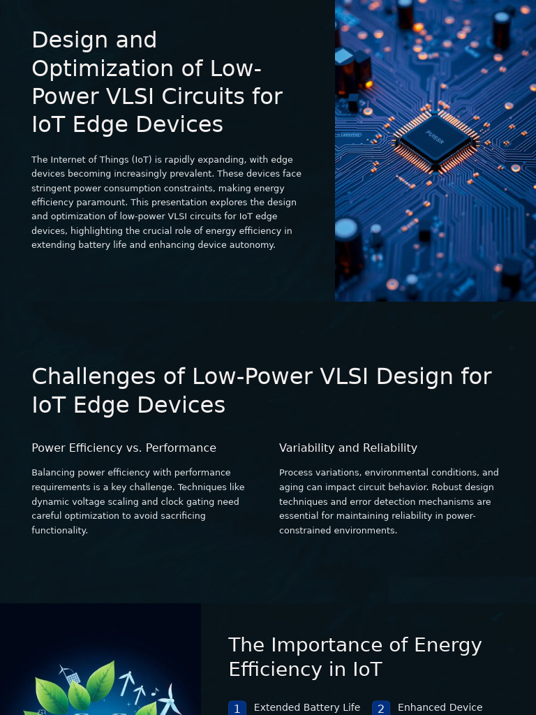 Design and Optimization of Low Power VLSI Circuits For IoT Edge Devices | PDF | Internet Of ...