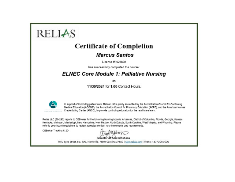 American Nurses Credentialing Center Registered Nurse | PDF