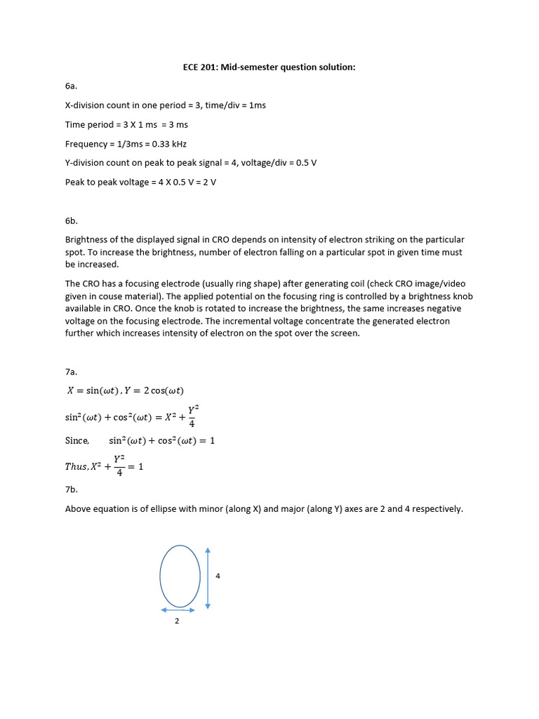 MIdSem Paper Solution PartB | PDF | Resonance | Electricity