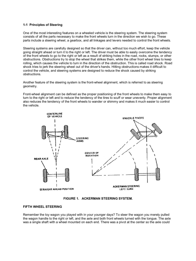 Steering Principle | PDF | Steering | Gear