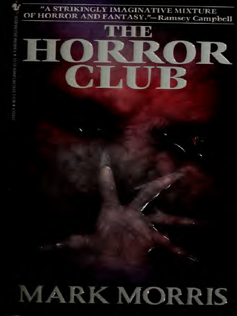The Horror Club - Mark Morris | PDF | Horror Fiction