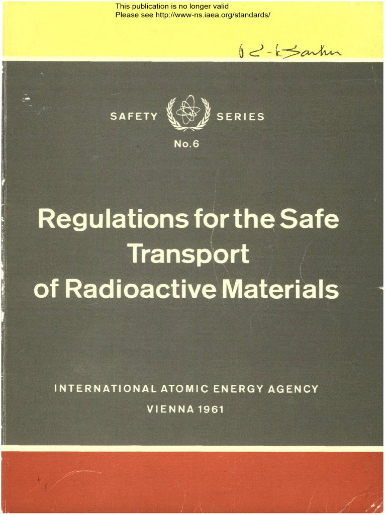 1961 Transport Regulations | PDF | Absorbed Dose | Gamma Ray