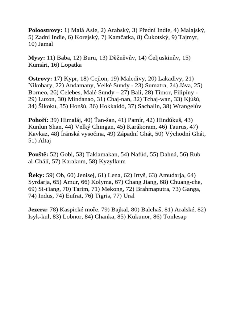 16 Asie - Orientace | PDF