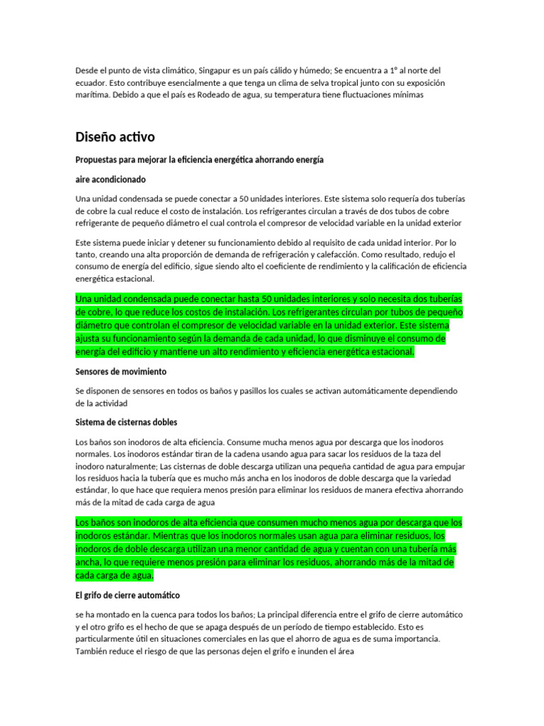 Diseños Activos y Pasivos Singapur Nanyang Resumen Jsjsjs | PDF | Aislamiento térmico | Ventana
