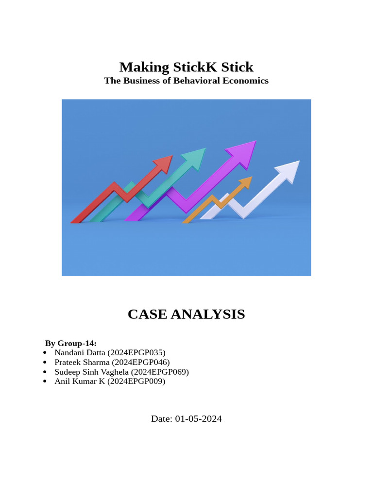 Making StickK stick | PDF | Marketing | Startup Company