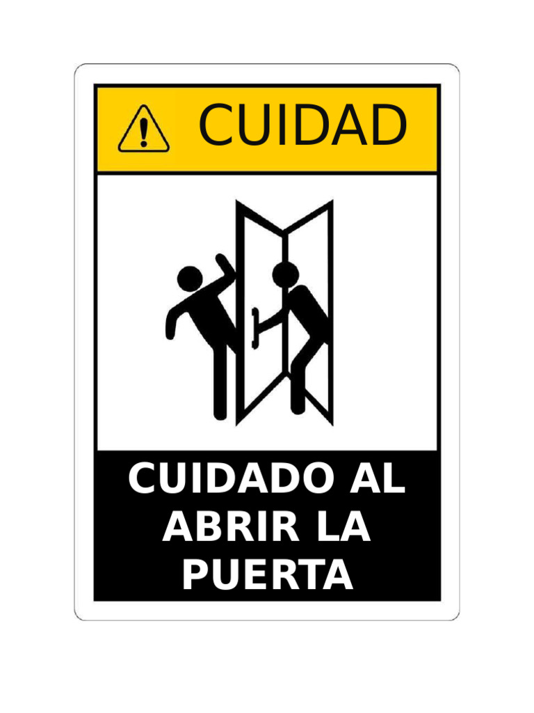 Letrero Cuidado Puerta | PDF
