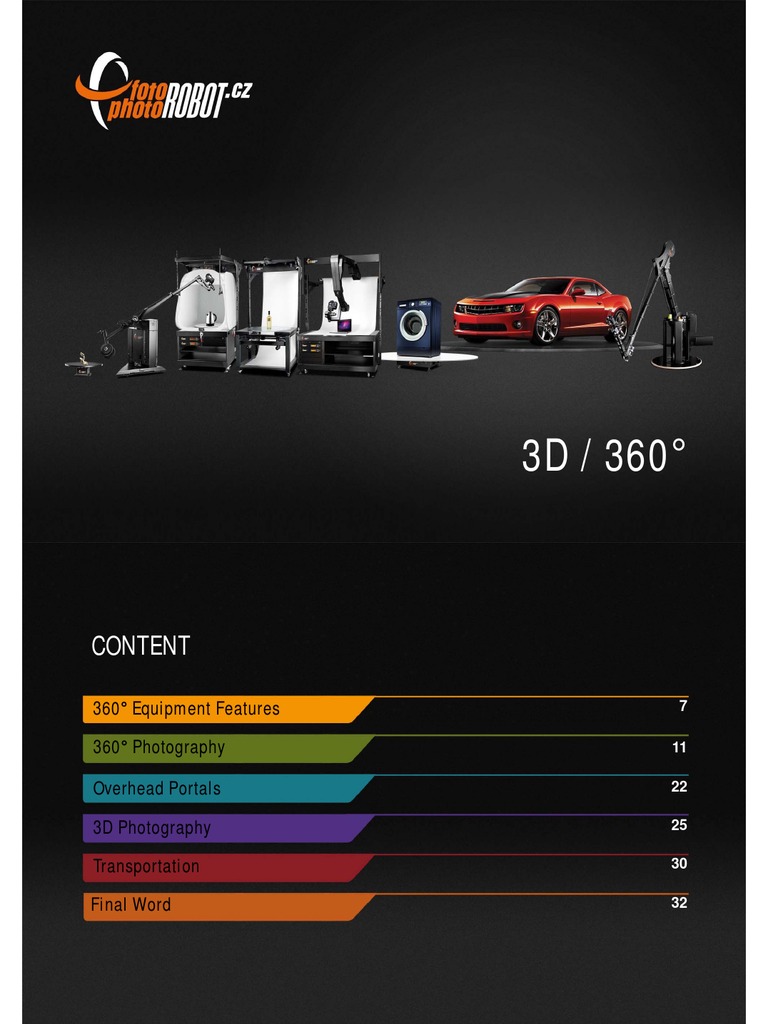 360 Product Photography Fotorobot - CZ | PDF | Camera | 3 D Computer ...