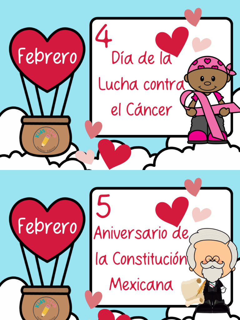 Fechas conmemorativas de febrero | PDF