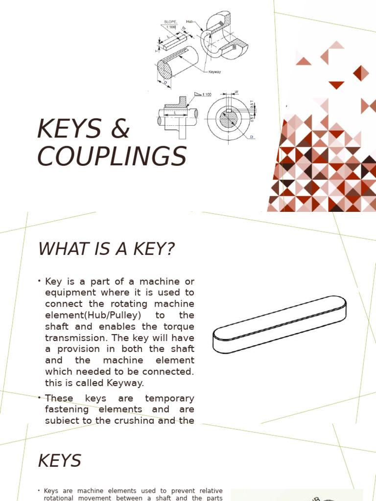 2 Keys & Couplings - Final | PDF | Machines | Manufactured Goods