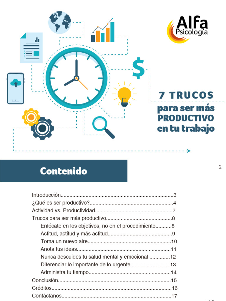 7-trucos-para-ser-mas-productivo-en-tu-trabajo-final | PDF | Sicología