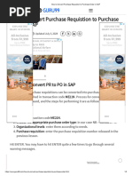 Convert PR to PO in SAP: Step-by-Step Guide | PDF