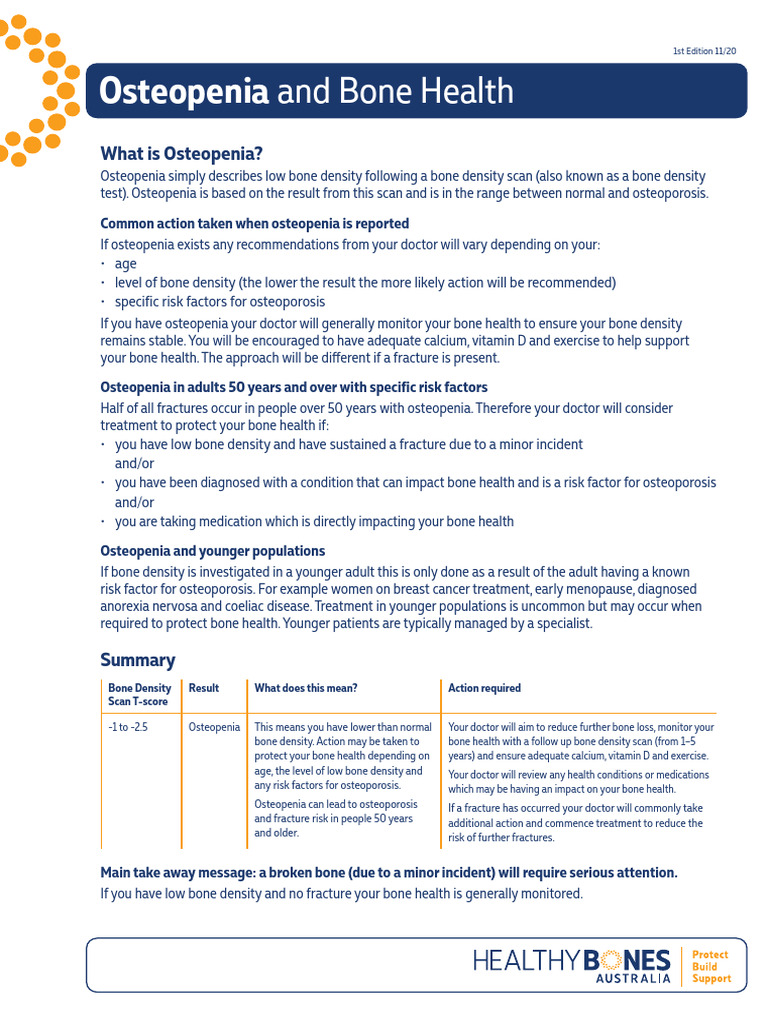 Osteopenia Pdf Osteoporosis Bone