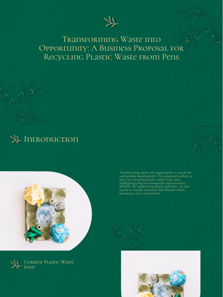 Slidesgo Transforming Waste Into Opportunity a Business Proposal for ...