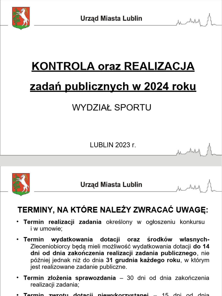 Materialy Szkoleniowe - Kontrola 2023 | PDF
